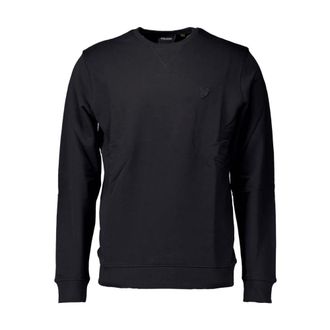 Lyle & Scott Homme, Sweatshirts et sweats &agrave; capuche, Noir, Taille: S Tonal Eagle Crew Neck Sweater