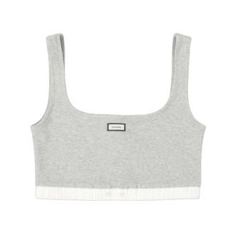 Entire studios Cotton Strap Top - - Sport - Damen - Grau - S