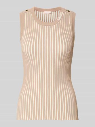 Liu Jo Stricktop aus Viskose-Mix mit Zierkn&ouml;pfen