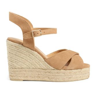 Castaner Blaudell/8Ed/007 11 cm Keilabs&auml;tze - - Shoes - Damen - Beige - 40 EU