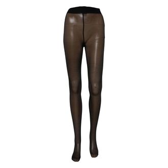 Dolce & Gabbana Nylonstrumpfhose mit Jacquard-Logo - - Accessories - Damen - Schwarzk - ONE SIZE