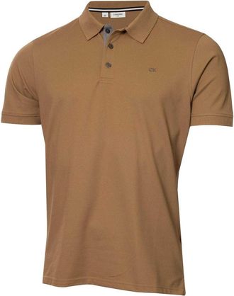Calvin Klein Poloshirt f&uuml;r Herren, Mit Kragen, kurz&auml;rmlig (Keks)