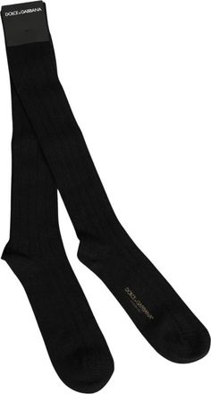 Dolce & Gabbana Logo Print Over-The-Calf Socken - - Accessories - Herren - Schwarzk - ONE SIZE
