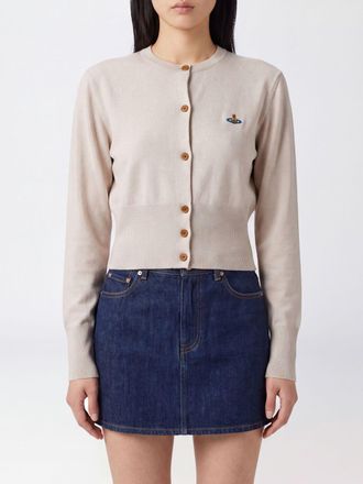 Vivienne Westwood Cardigan Bea coupe slim avec logo Orb brod&eacute; en contraste