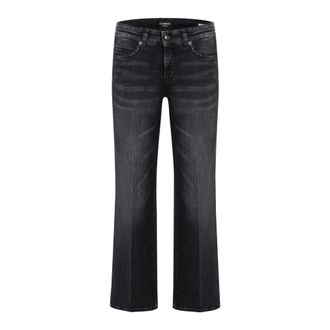 Cambio Femme, Jeans, Gris, Taille: 36 FR Jean &Eacute;vas&eacute; avec D&eacute;tails Brod&eacute;s