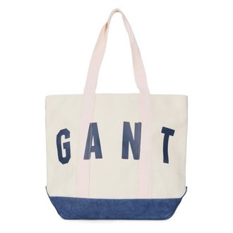 GANT Homme, Sacs, Beige, Taille: ONE Size Contrast Tote Bag