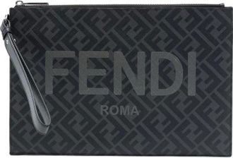 Fendi Pre-owned Toile sacs-fendi - Femme - Pre-owned - Gris - Taille: ONE Size