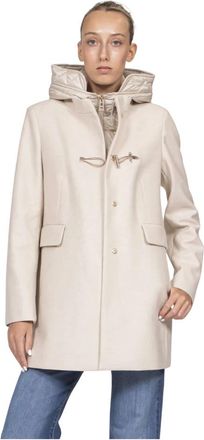 Fay Femme, Manteaux, Beige, Taille: 42 FR Caban à bascule