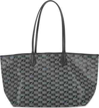 Moreau sac cabas à motif monogrammé - Gris