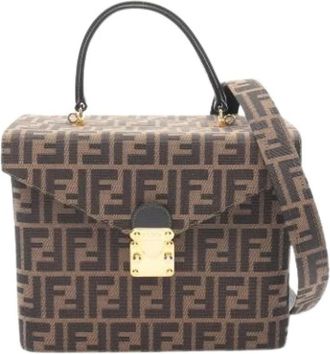 Fendi Sac &agrave; main Pre-owned Vintage en toile - Femme - Pre-owned - Brun - Taille: ONE Size