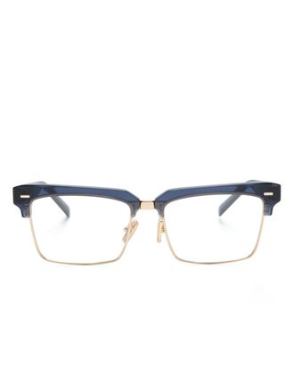 Miu Miu Eyewear lunettes de vue &agrave; monture rectangulaire - Bleu