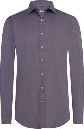 Stenströms Hemd aus Twofold Super Cotton mit Kleinmuster, Regular in