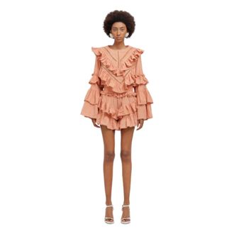 Weili Zheng Femme, Combinaisons et Ensembles, Rose, Taille: 42 FR Blusa girocollo in mussola