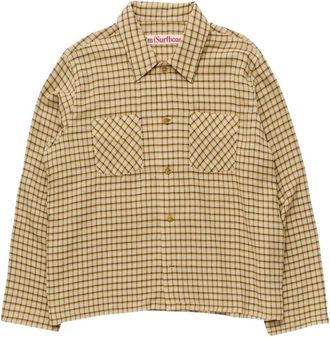 Stockholm Surfboard Club Stockholm Surfboard Club, Homme, Chemises, Jaune, Taille: L Club Plaid Overshirt