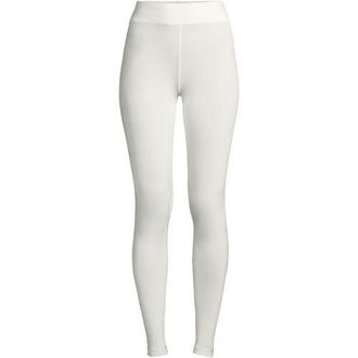 Lands End Lange Unterhose THERMASKIN, Damen, Gr&ouml;&szlig;e:44-46 petite, Wei&szlig;, Polyester-Mischung, by Lands End