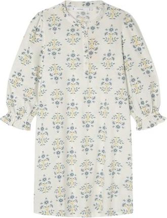 Women'secret Chemise de Nuit Courte Daily Nordic Botanical, imprimé Bleu, M Womens, Imprimé Bleu, M