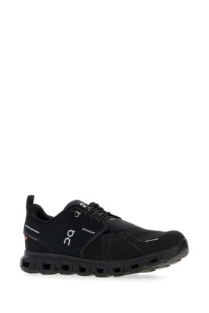 On Running Mens Black Fabric Cloud 6 Wp Sneakers Blackblack