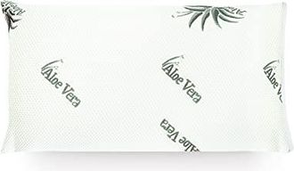 Mister Sandman Ergonomisches Kissen 40x80, Nackenkissen mit Aloe Vera Kissenbezug, Visco Kissen perfekt geeignet für Bauchschläfer, Rückenschläfer und Seitenschläfer