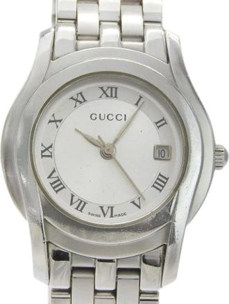 Gucci Montre vintage Pre-owned - Femme - Pre-owned - Blanc - Taille: ONE Size