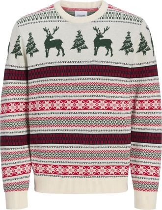 Jack & Jones Jjxmas Noel Knit Crew Neck