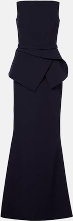 SAFiYAA Robe Carter aus Cr&ecirc;pe