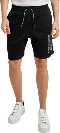 Emporio Armani Homme, Sport, Noir, Taille: XL Bermuda Shorts avec Maxi Logo