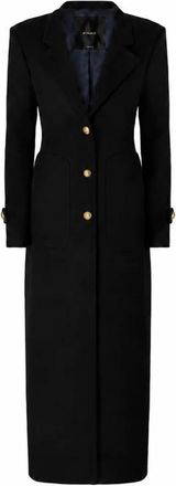 Pinko Pinko - Manteau Love Birds &agrave; boutonnage simple - Femme - Manteaux - Bleu - Taille: 38 FR
