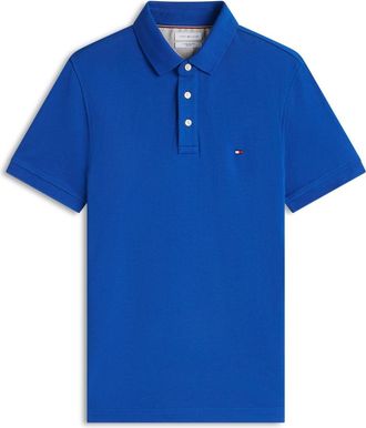 Tommy Hilfiger Slim Fit Poloshirt 1985 mit Stretch und Flag-Stickerei, Slim Fit in