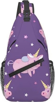 Generic A Pig With Horns Sac &agrave; bandouli&egrave;re de voyage pour homme Sac &agrave; dos de randonn&eacute;e