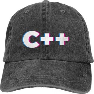 Generic Casquette de baseball C Plus Glitch Casquette de baseball pour homme et femme Protection visi&egrave;re Snapback Python Linux Code Casquettes Cadeau