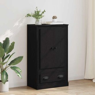vidaXL vidaXL Haut Armoire Ch&ecirc;ne noir 60 x 35,5 x 103,5 cm Bois ding&eacute;nierie