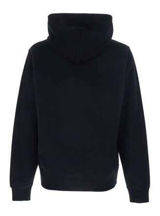 Burberry Mens Hoodie With Lettering Logo, Black Cotton Sweatshirts Sweater