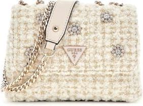 Guess Everlee Mini Convertible Xbody Flap Bag Ivory