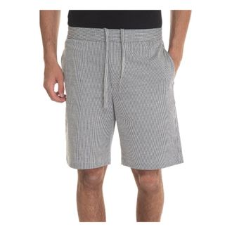 Hindustrie Gestreifte Bermuda-Shorts mit Elastischem Bund - - Shorts - Herren - Blau - M