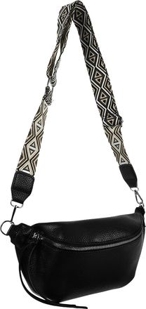 Hemoton SECFOU Brusttasche und G&uuml;rteltasche aus Pu mit Verstellbarem G&uuml;rtel Gro&szlig;e Kapazit&auml;t Schwarz Umh&auml;ngetasche f&uuml;r Reisen Freizeit und Outdoor