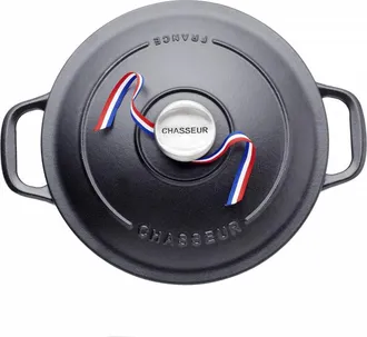 Invicta Runde auflaufform aus emailliertem gusseisen 20 cm schwarz - Chasseur - puc472001