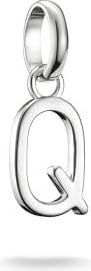 Thomas Sabo Charm Club Connect CC1223-001-21 Breloque lettre Q en argent 925 recyclé