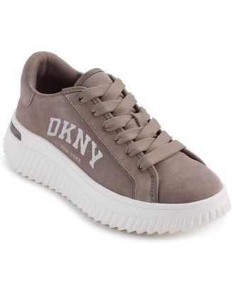 DKNY Damen Larissa-Lace Up Platform Sneaker, Ash, 40.5 EU