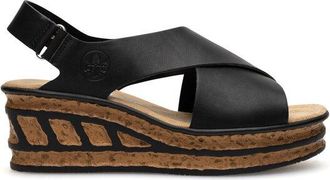 Rieker Sandalen 68189-00 Schwarz