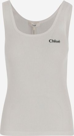 Chlo&eacute; D&eacute;bardeur En Coton Avec Logo