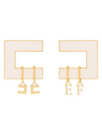 Elisabetta Franchi Ohrringe OR-34K-66E2-V170 Creme