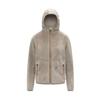 K-Way Femme, Vestes, Beige, Taille: 42 FR Lily Velour Polar Reversible SweaT-shirt