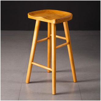 Generic Barhocker in Tresenh&ouml;he, r&uuml;ckenlehnenlose Esszimmerst&uuml;hle mit Holzrahmen und Fu&szlig;st&uuml;tze, modernes Design f&uuml;r K&uuml;cheninseln, Pubs und Essbereiche, 37 x 3