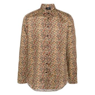 Etro Hemd mit Palmenmuster - - Shirts - Herren - Mehrfarbig - L