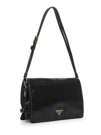 Prada Womens Black Medium Shoulder Bag Calf Leather
