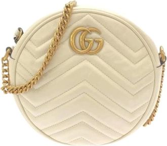 Gucci Sac bandouli&egrave;re matelass&eacute; doccasion - Femme - Pre-owned - Blanc - Taille: ONE Size