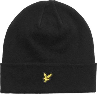 Lyle & Scott CAPPELLO Uomo LYLE & SCOTT 1874 HE2313A COTTON BEANIE Z865 JET BLACK