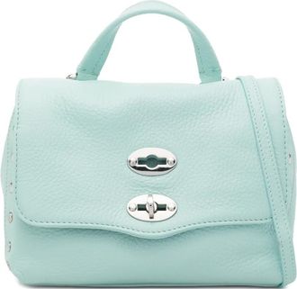 Zanellato mini sac cabas Postina Daily &agrave; d&eacute;tails de clous - Bleu