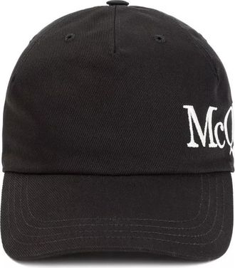 Alexander McQueen Alexander McQueen Caps & Mützen - Black Ivory Cotton Hat - Gr. S - in Schwarz - für Damen