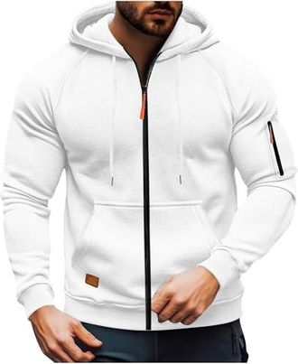 Generic Sweat A Capuche Homme Sweatshirts Pull Polaire Marque Chaude Militaire Manches Longues Sweat-Shirts Zippé De Sport Grandes Tailles Veste De Travail av